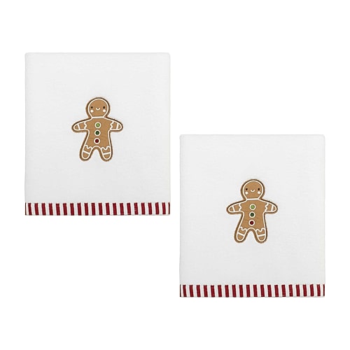 Click here for Avanti Gingerbread Man Cotton 2-Pc. Hand Towel Set... prices