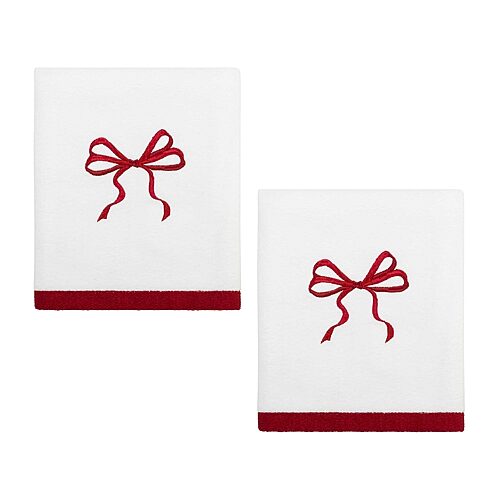 Avanti Christmas Bows Bath Collection