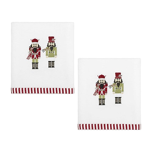 Click here for Avanti Peppermint Nutcracker 2-pc. Embellished Han... prices