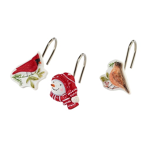 Click here for Avanti Holiday Cheer Resin Shower Hooks  Set of 12... prices
