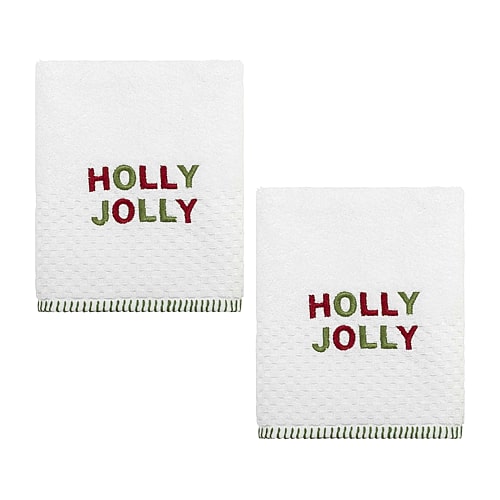 Click here for Avanti Holly Jolly Cotton 2-Pc. Hand Towel Set  28... prices