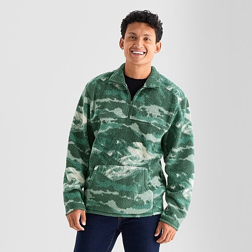 Click here for Arizona Mens Long Sleeve Sherpa Quarter-Zip Pullov... prices