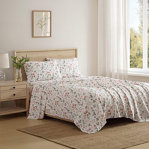 Click here for Laura Ashley Cotton Percale 4-Pc. Sheet Set  Queen... prices