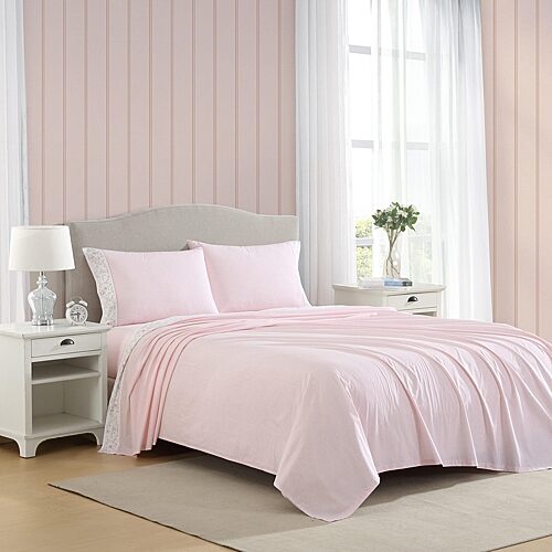 Click here for Laura Ashley Cotton Percale 4-Pc. Sheet Set  Full... prices