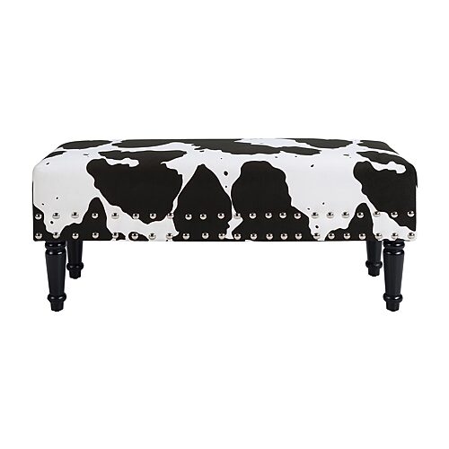 Click here for Convenience Concepts 40 Faux Cowhide Print Bench w... prices