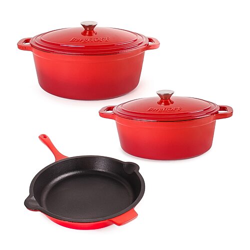 Click here for BergHOFF Neo 5pc Cast Iron Oval Dutch Oven Set wit... prices