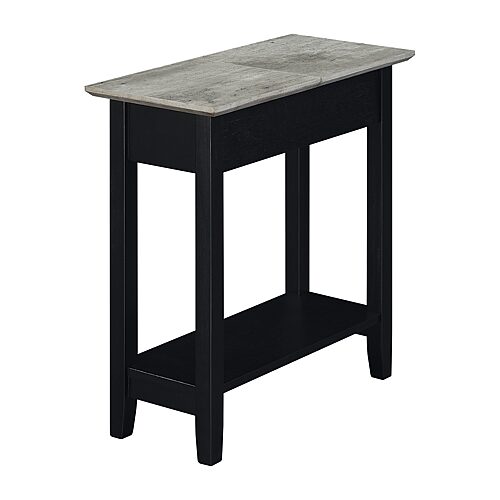 American Heritage Flip-Top Chairside Table  One Size  Brown