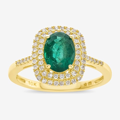 Click here for Womens Gemstone & 1/3 CT. T.W. Diamond 10K Gold Co... prices