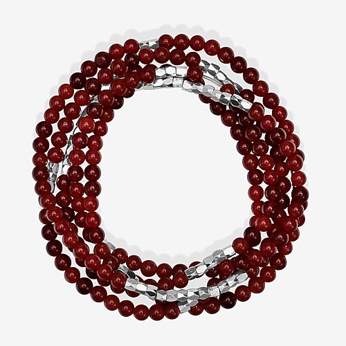 Click here for Silver Reflections Convertible Genuine Stone Beade... prices