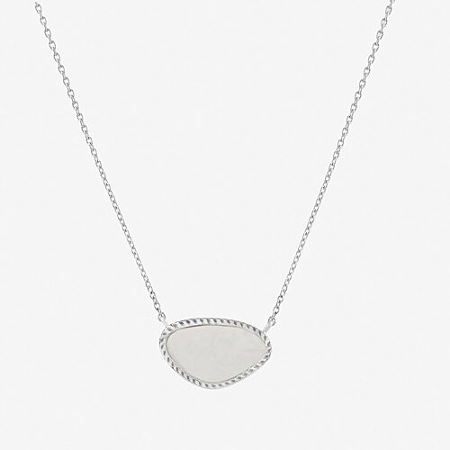 Click here for Silver Treasures Genuine Stone Womens White Mother... prices