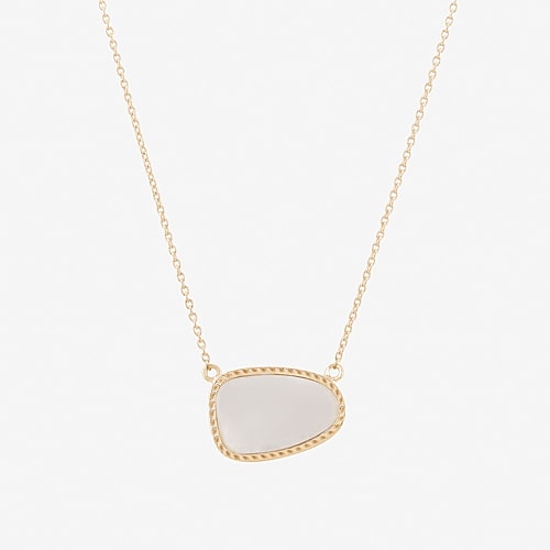 Click here for Silver Treasures Genuine Stone Womens White Mother... prices