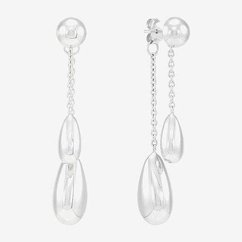 Click here for Womens Sterling Silver Circle Round Drop Earrings... prices
