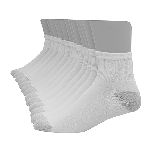Click here for Hanes Mens 12-Pk. Ultimate Ankle Socks - White prices