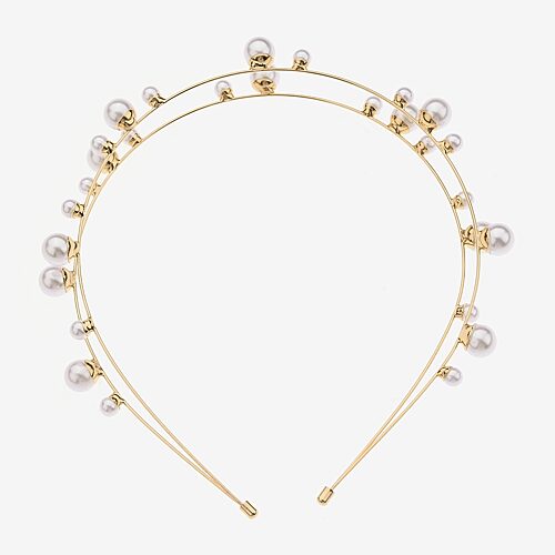 Click here for Bijoux Bar Gold Tone Headband  One Size  Yellow prices