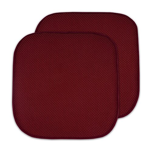 Sweet Home Collection Honeycomb Memory Foam Non-Slip Chair Pads