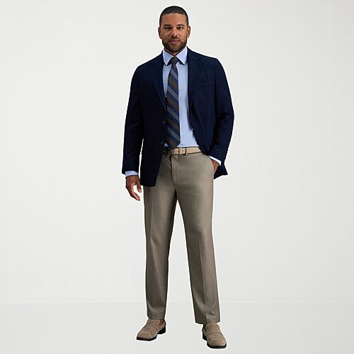 Click here for Haggar JMH Premium Stretch Mens Slim Fit Dress Fla... prices