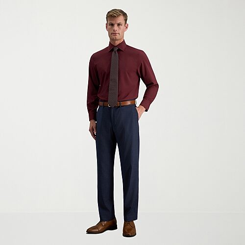 Click here for Haggar JMH Premium Stretch Mens Slim Fit Dress Fla... prices