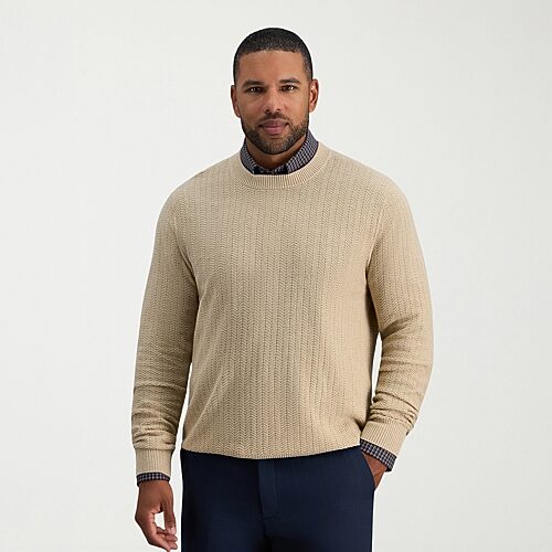 Click here for Haggar Mens Crew Neck Long Sleeve Pullover Sweater... prices