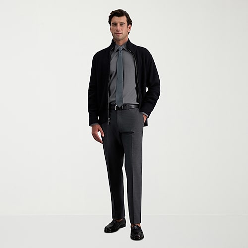 Click here for Haggar JMH Flannel Mens Straight Fit Dress Flat Fr... prices