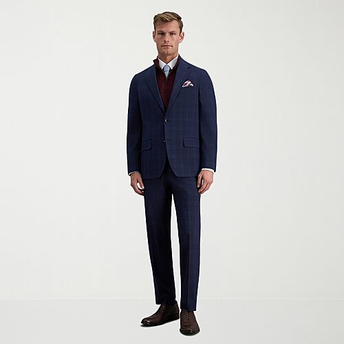 Click here for Haggar JMH Mens Slim Fit Plaid Flat Front Suit Pan... prices