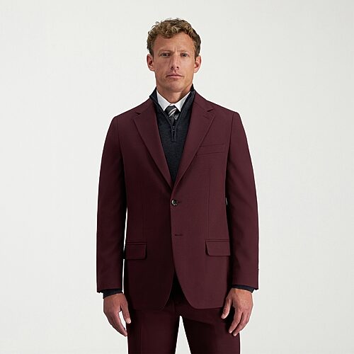 Click here for Haggar JMH Tailored Diamond Weave Mens Modern Fit... prices