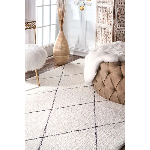 Click here for nuLoom Hand Tufted Armitra Rug  One Size  White prices