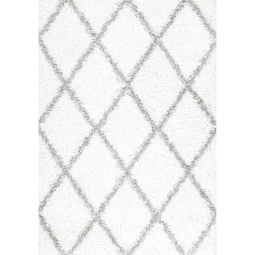 Click here for nuLoom Shanna Shaggy Rug  One Size  White prices