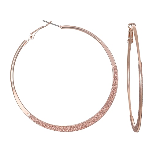 Click here for Bijoux Bar Delicates Womens 65mm Round Hoop Earrin... prices