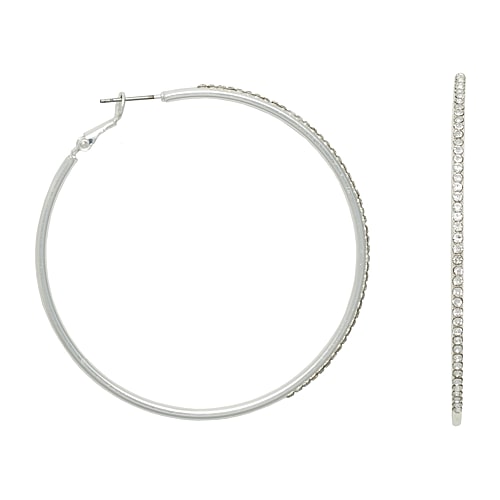 Click here for Mixit Womens 62mm Hypoallergenic Hoop Earrings  On... prices