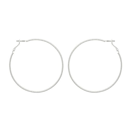 Click here for Mixit Womens 70mm Hypoallergenic Hoop Earrings  On... prices