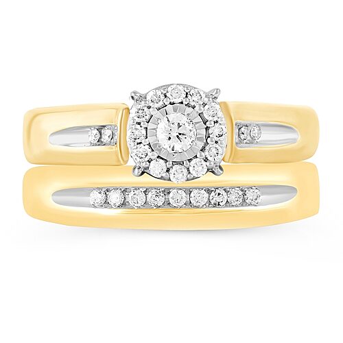 Click here for Womens 1/4 CT. T.W. Natural Diamond 10K Gold Round... prices