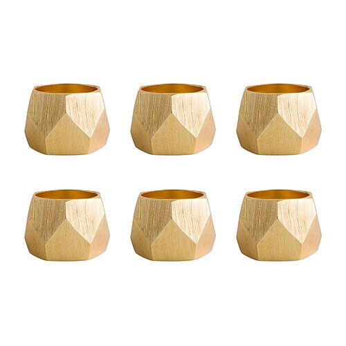 Click here for Design Imports Triangle 6-pc. Napkin Rings  One Si... prices