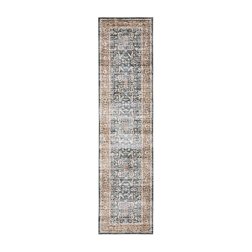 Covington Home Chelsea Distressed Oriental Washable 2X8 Indoor Rectangular Runner  One Size  Blue