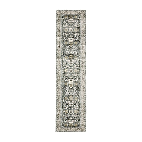 Covington Home Chelsea Vintage Traditional Washable 2X8 Indoor Rectangular Runner  One Size  Gray