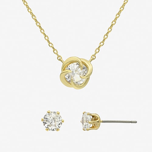 Click here for Sparkle Allure Womens Cubic Zirconia 14K Gold Over... prices