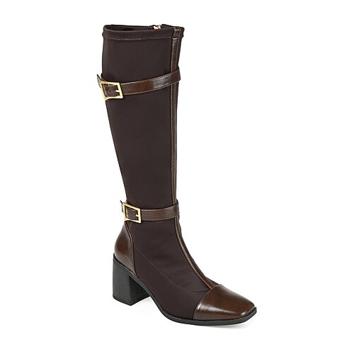 Click here for Journee Collection Womens Gaibree Stacked Heel Rid... prices