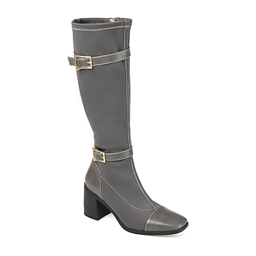 Click here for Journee Collection Womens Gaibree Stacked Heel Rid... prices