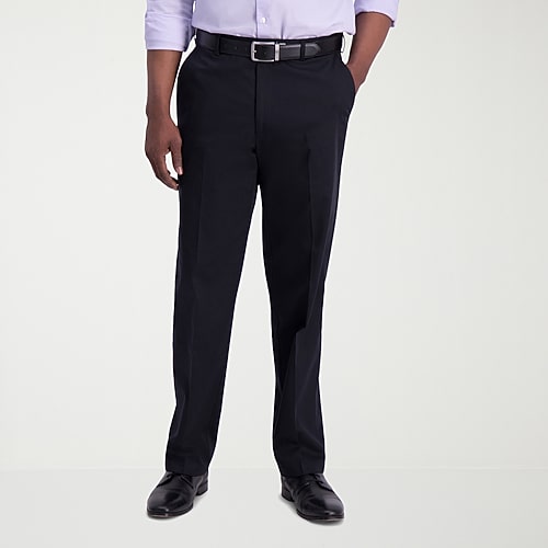 Click here for Haggar Mens Iron Free Premium Khaki Classic-Fit Fl... prices