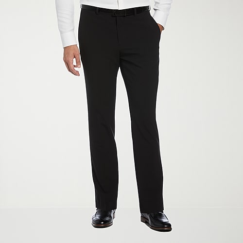 Click here for Savane Comfort Waist Mens Slim Fit Dress Flat Fron... prices