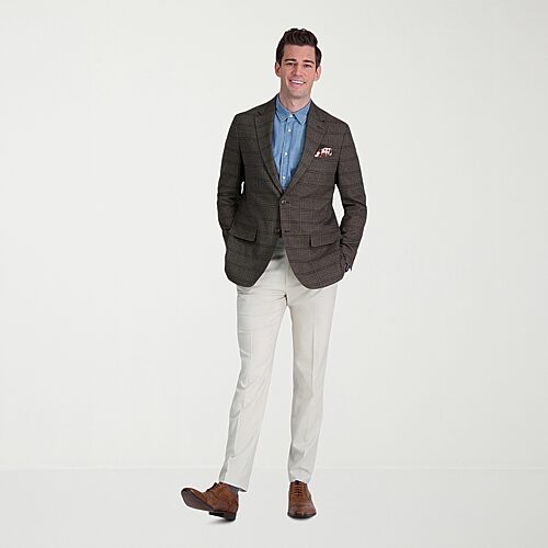 Click here for Haggar JMH Mens Comfort Waistband Straight Fit Dre... prices