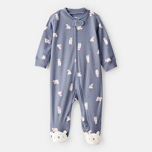 Click here for Carters Polar Bear Baby Girls Sleep and Play  Newb... prices