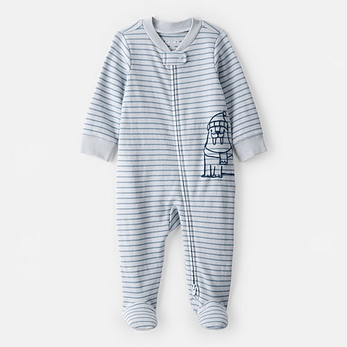 Click here for Carters Otter Print Baby Unisex Striped Sleep and... prices