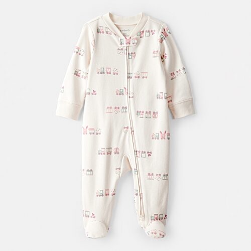 Click here for Carters Train Print Baby Girls Sleep and Play  3 M... prices