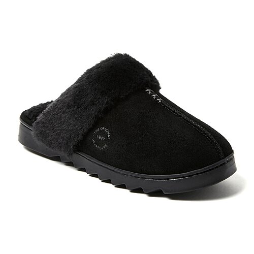 Click here for Dearfoams Womens Helena Genuine Suede Scuff House... prices