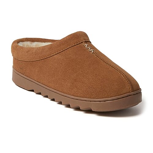 Click here for Dearfoams Doreen Genuine Suede Clog with Prayer Se... prices