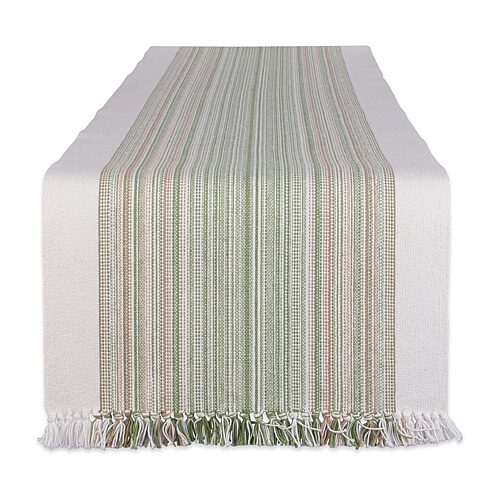 Click here for Design Imports Striped Fringed Table Runner  14 x... prices