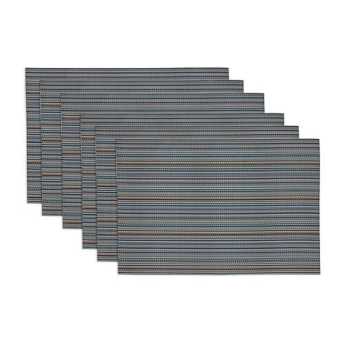 Click here for Design Imports 6-pc. Placemat  One Size  Blue prices