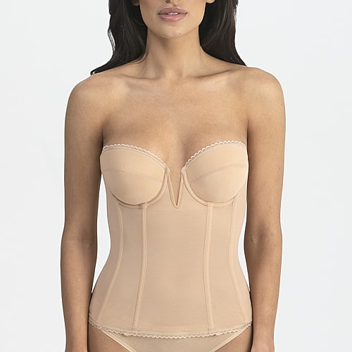 Click here for Dominique Vivienne V Wire Low Back Strapless Bra -... prices