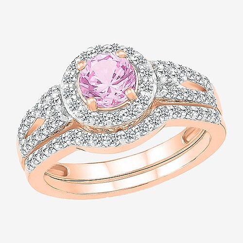 Click here for Modern Bride Gemstone Womens Lab Created Pink Sapp... prices