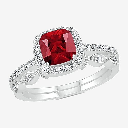 Click here for Modern Bride Gemstone Womens Lab Created Red Ruby... prices